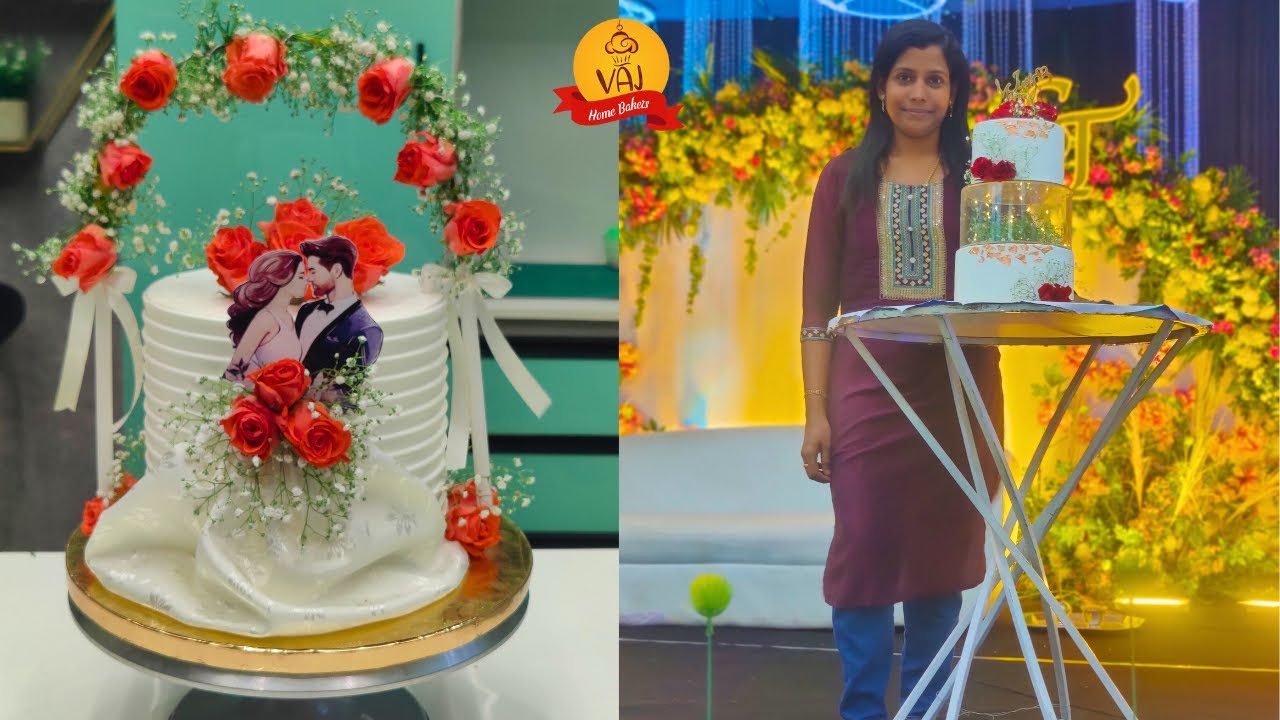 Flower Gate Wedding Cake Decoration Tutorial | Step by step Guide on ...