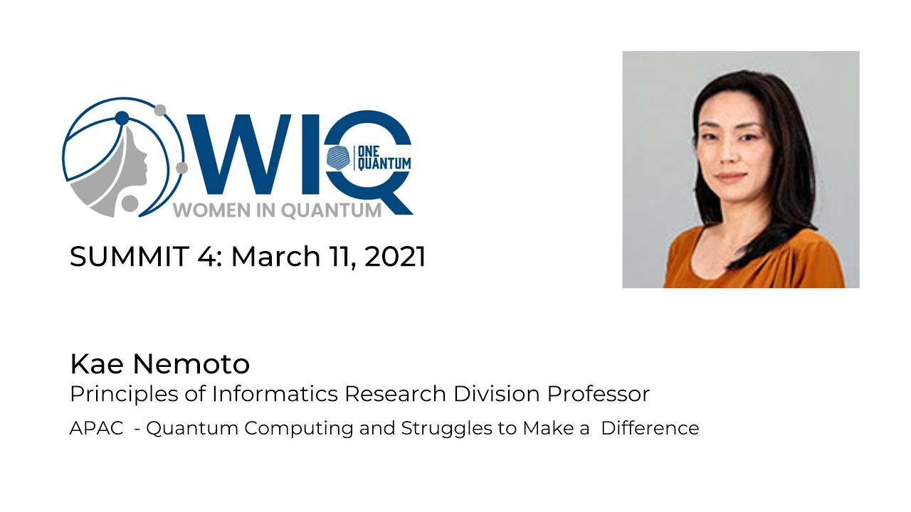 Kae Nemoto: APAC - Quantum Computing and Struggles to Make a Difference ...