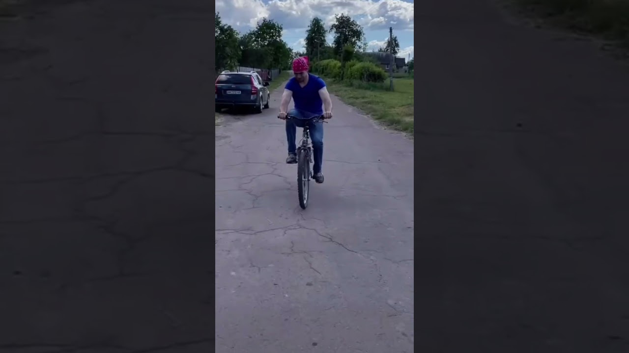 How to stop bicycle without brakes - YouTube