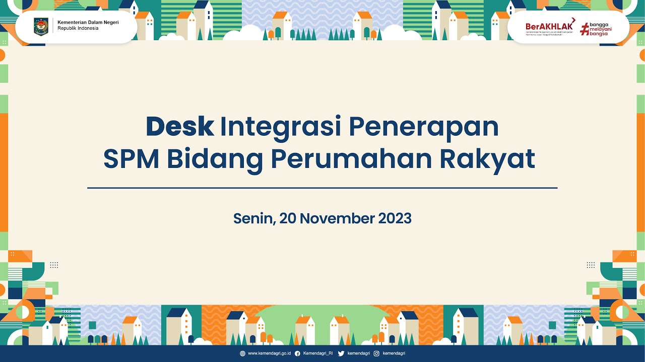 Desk Integrasi Penerapan SPM Perumahan Rakyat - YouTube
