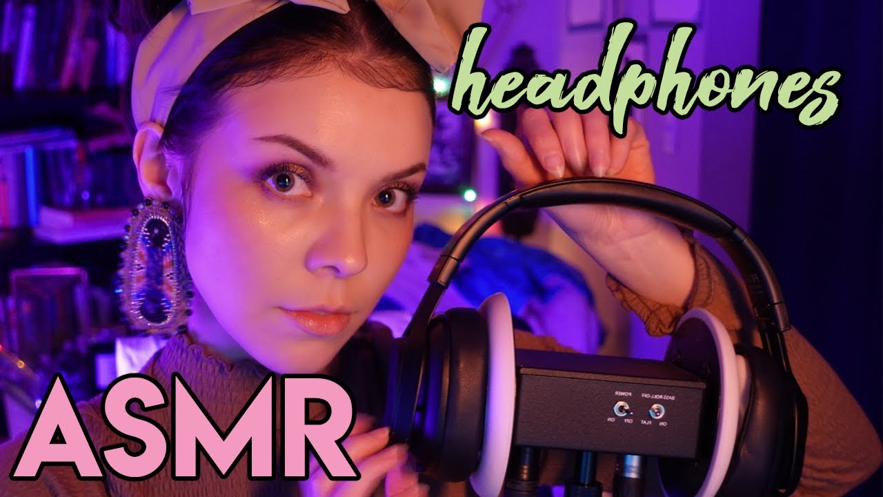 ASMR | SUPER Tingly Headphones Tapping, Crinkles, and Bass - YouTube
