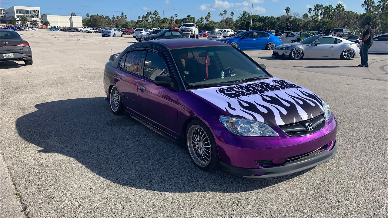 2004 7th gen Honda civic goes to ASM MIAMI 2024.. STANCE CARS ...