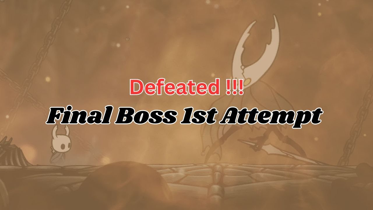 Defeated the final boss 1st attempt - YouTube