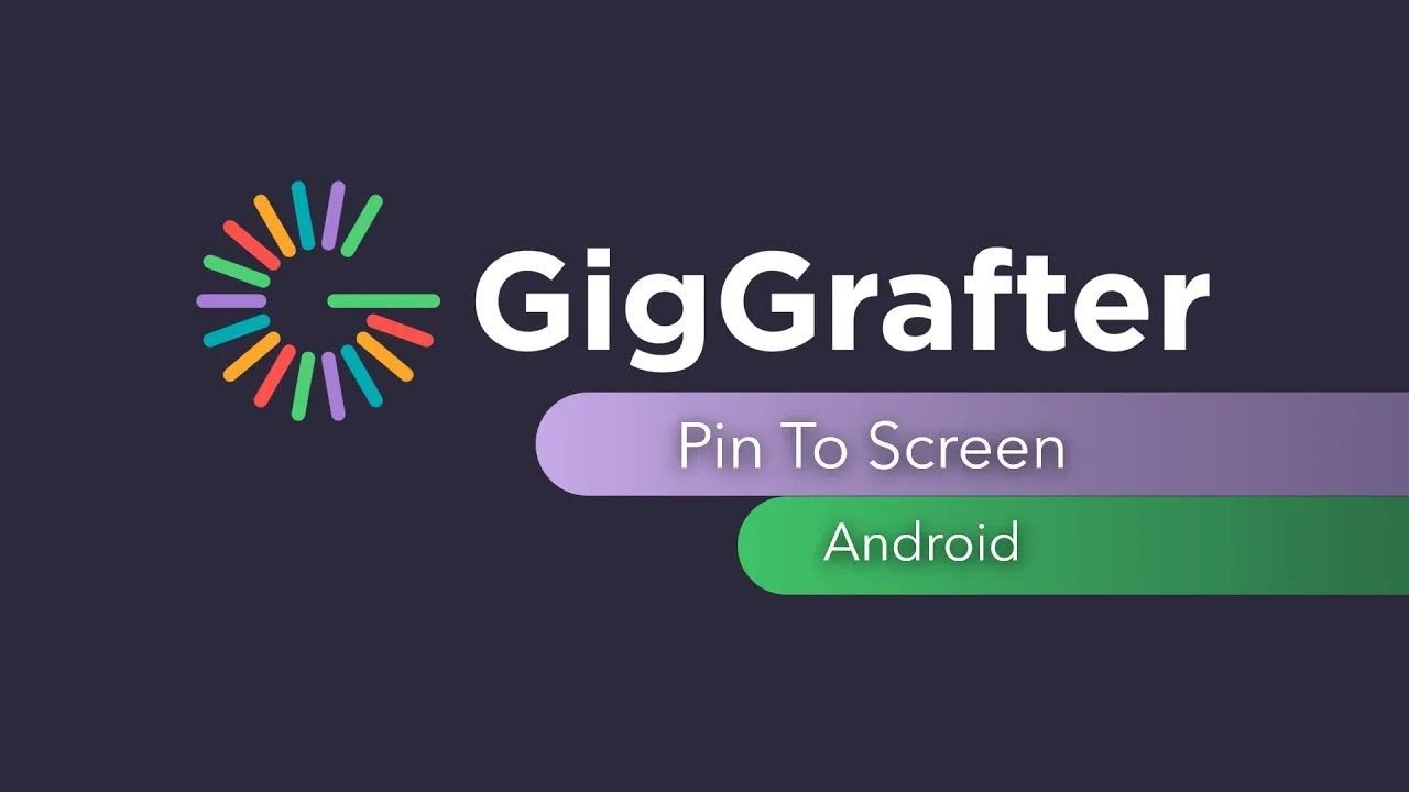 Pin Gig Grafter Punch Clock App to Screen on Android Device - YouTube