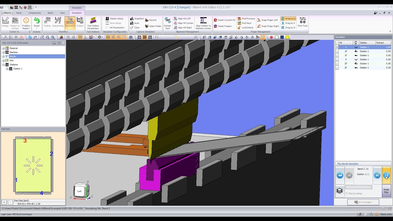 Metalix MBend V12 Hemming - YouTube