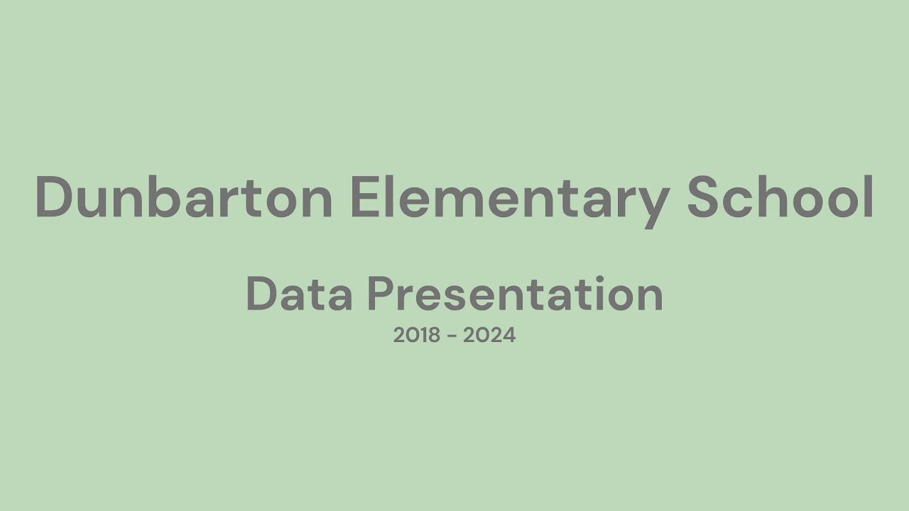 Dunbarton School District Data Presentation (2025) - YouTube