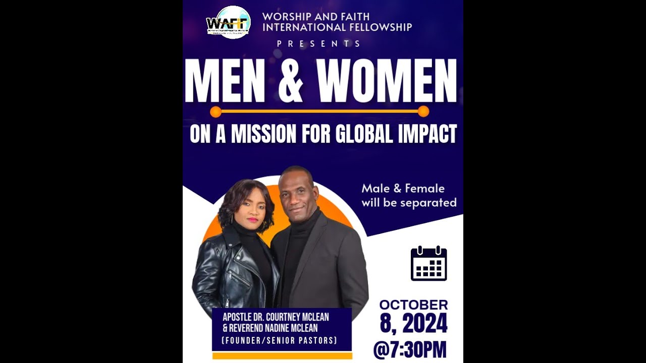 Welcome to our Tuesday Service: Men and Women On A Mission For Global ...