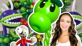 Making Giant Plants vs Zombies Balloon Decorations!