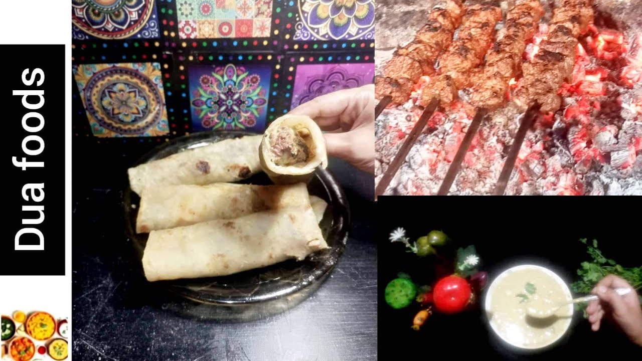 Restaurant Style Beef Tikka Boti Roll|Beef Paratha Roll|Chatni Recipe ...