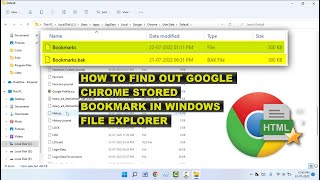 Windows 11 How To Find Google Chrome Bookmarks Location On Windows 11 ...