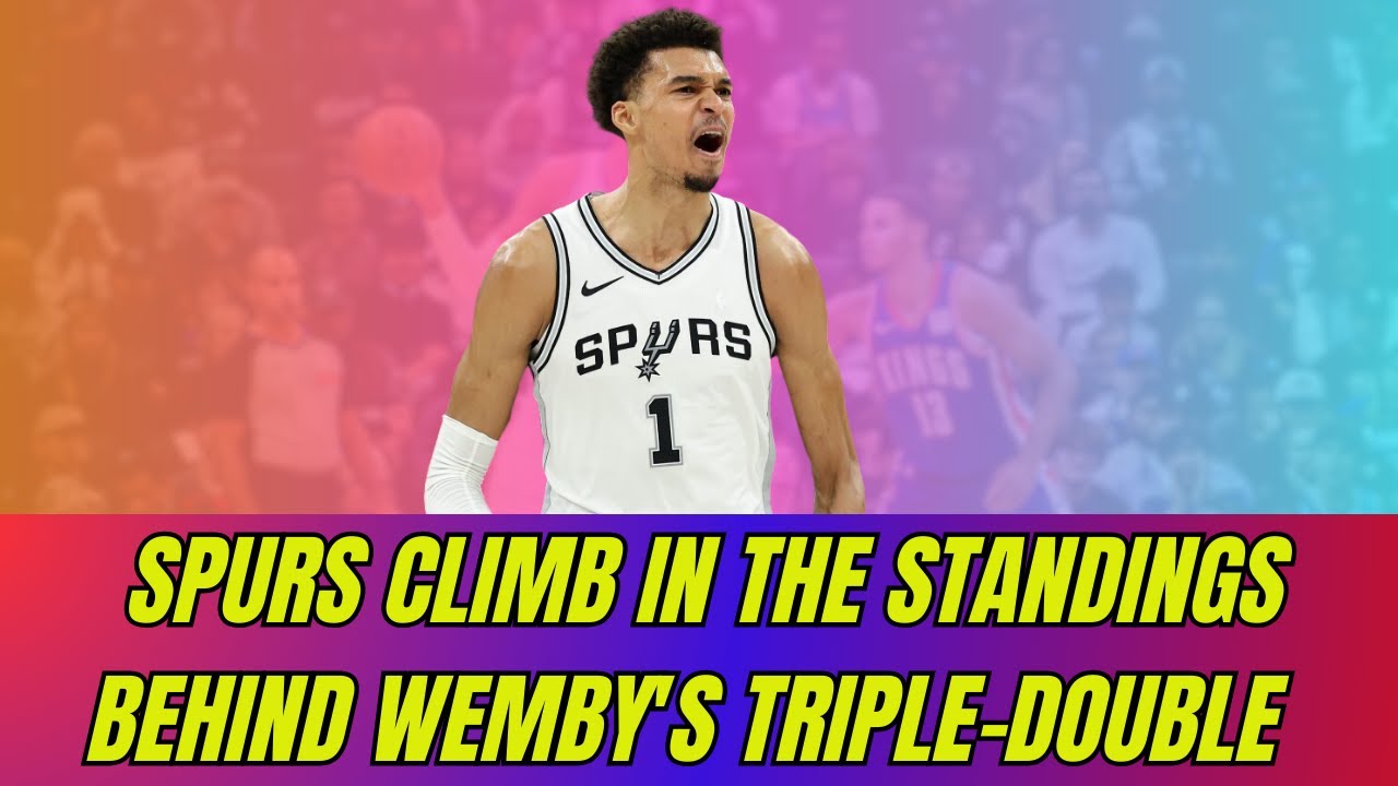 Spurs Climb In The Standings Behind Wemby's Triple-Double - YouTube
