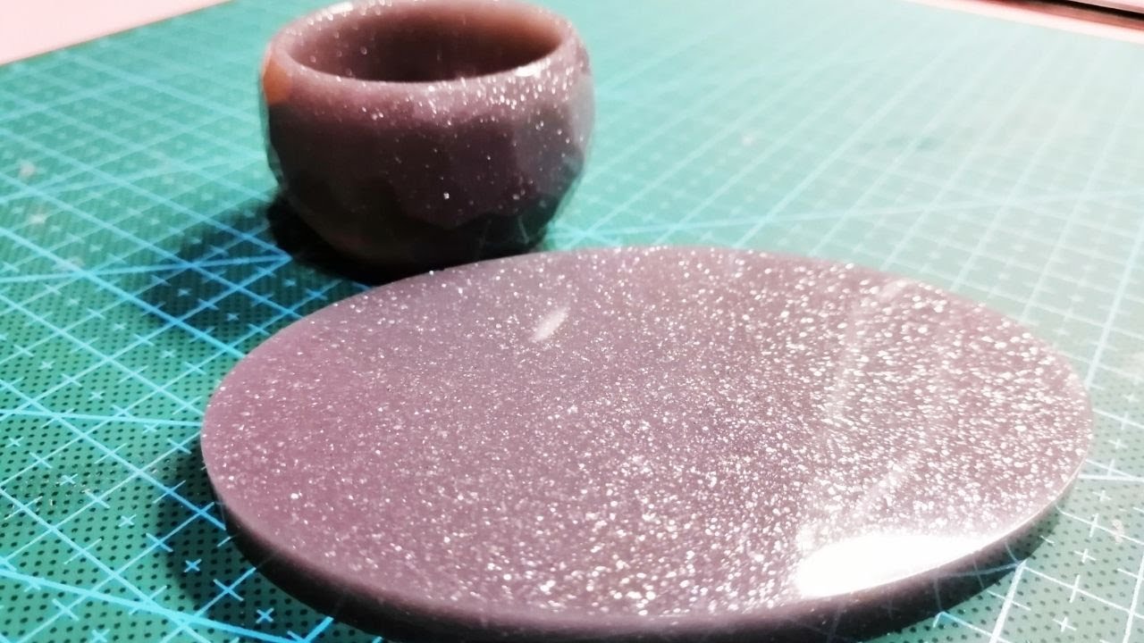 Beautiful Resin Grey Coaster and Small Cup - YouTube