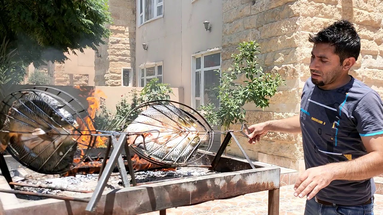GRILLED FISH || IRAQI WAY || MASGOUF FISH IRAQ - YouTube