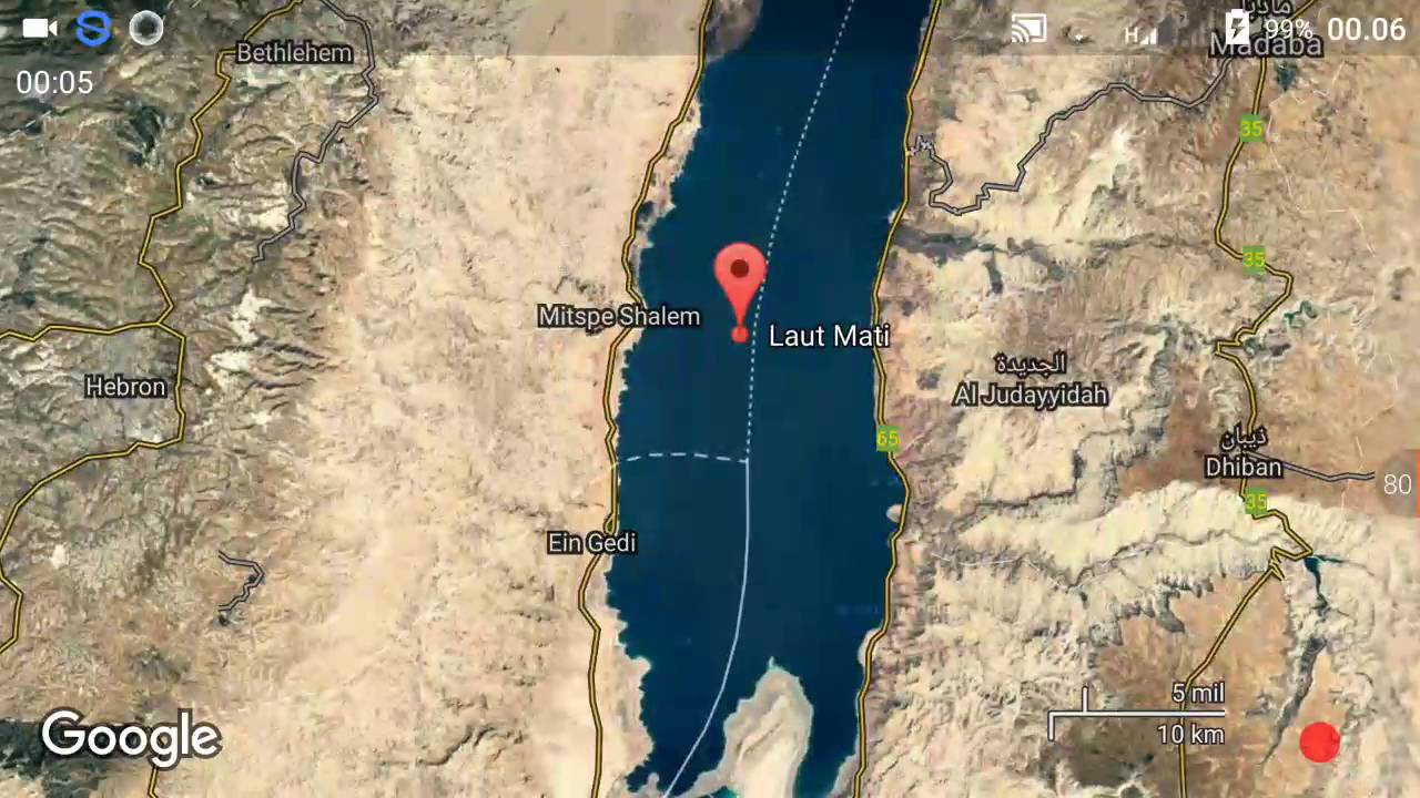 Lihat Wilayah paling rendah di muka bumi - Laut mati Palestina - YouTube