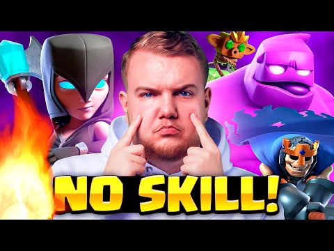 THE MOST NO SKILL DECK IN CLASH ROYALE..