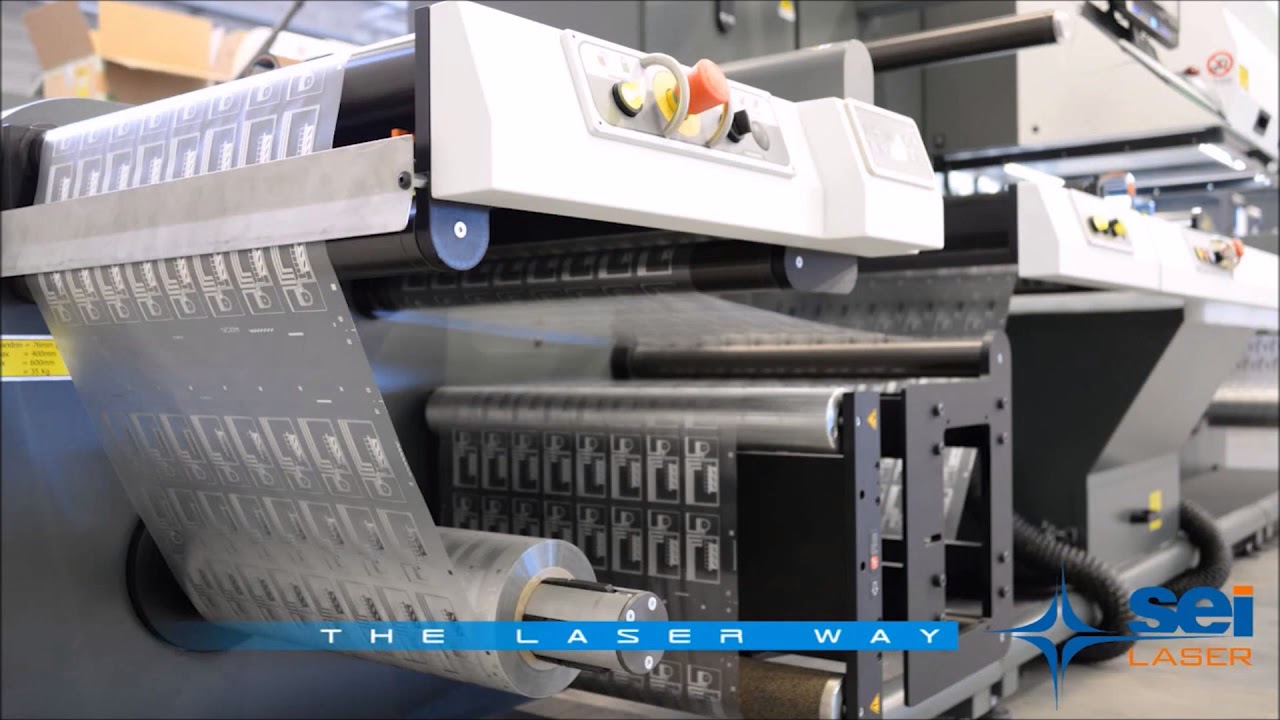 Sei Labelmaster 600 laser - laserstansen | Tripa Converting Solutions - YouTube