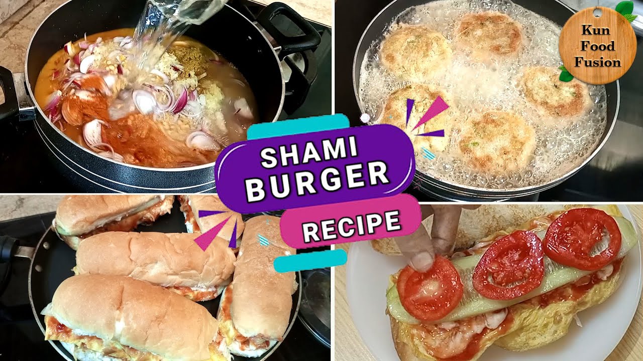 Shami Burger Recipe | Ande Wala burger Recipe | Egg Shami Burger ...