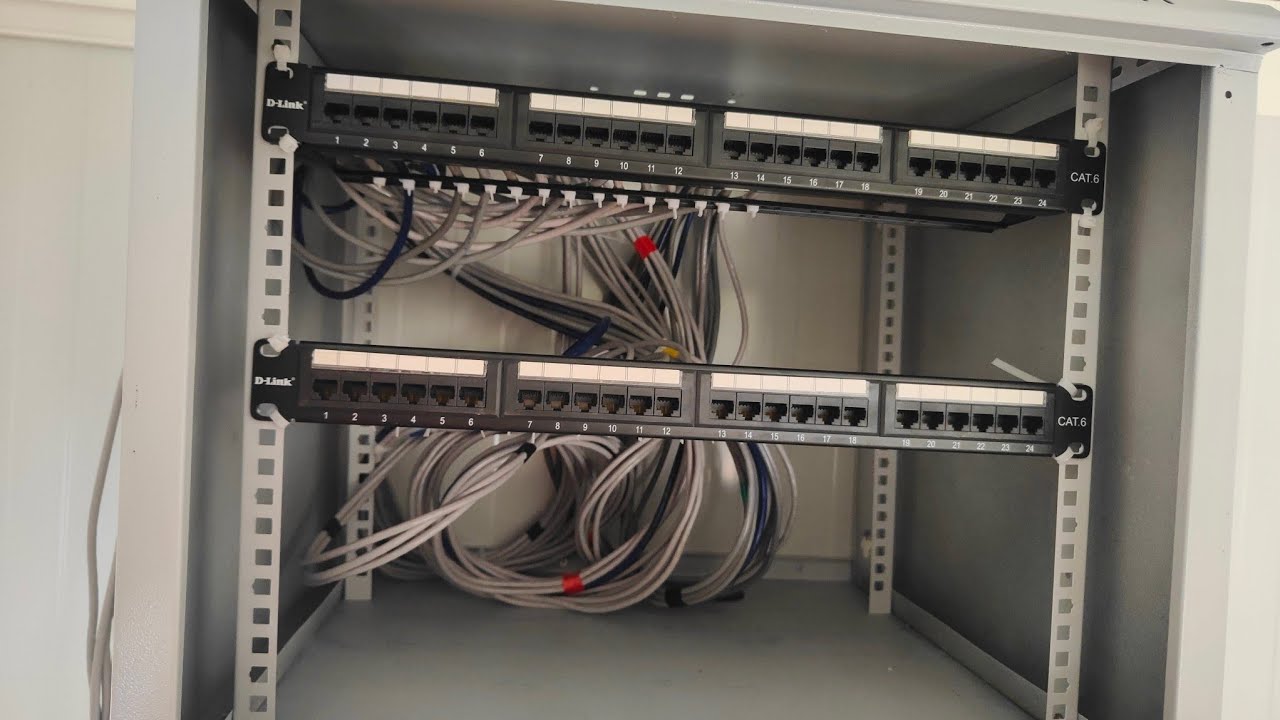 Patch panel and IO port installation @GRIDARK_NETWORKS @vrnearly4932 ...