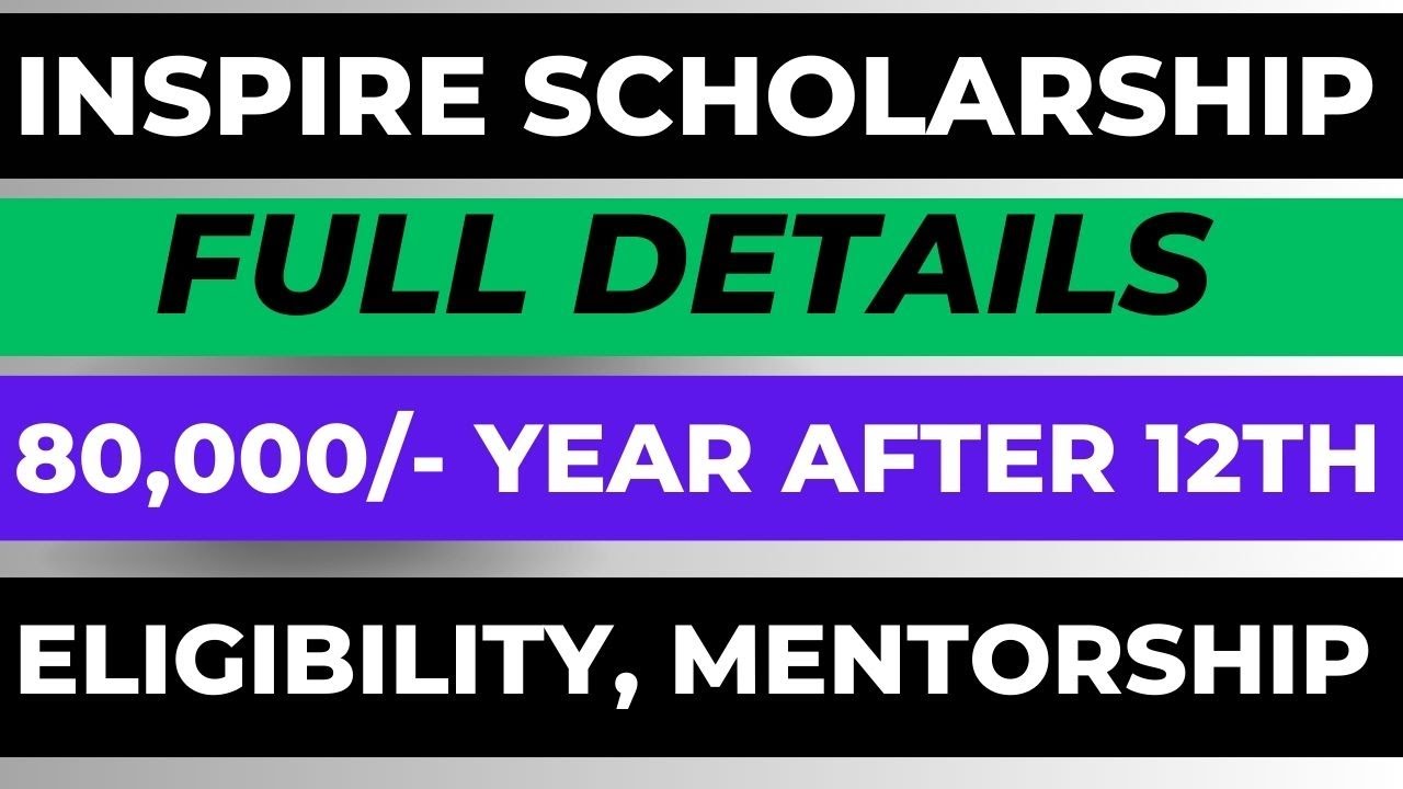 What is Inspire Scholarship ? | How To Apply For Inspire Scholarship ...