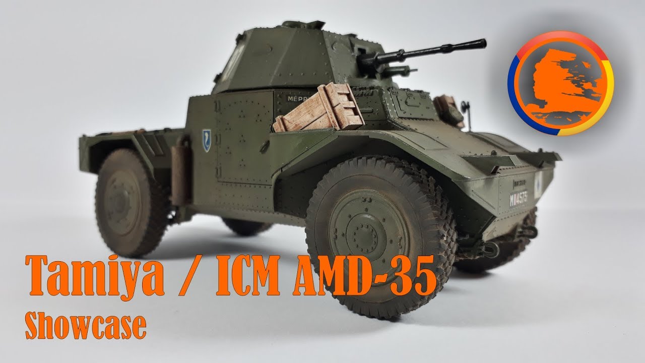 Tamiya / ICM 1/35 Panhard AMD-35 showcase - YouTube