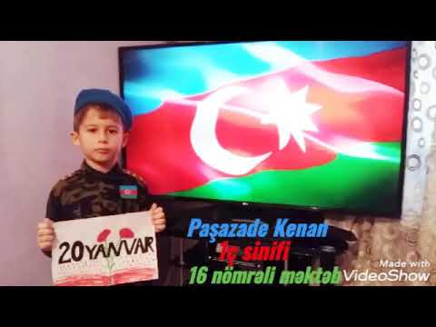 Paşazade Kenan 20 yanvar şeiri