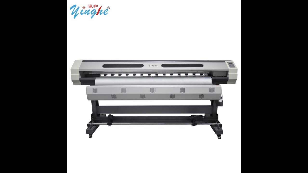YH 1800G XP600 1800mm YINGHE large format printer - YouTube