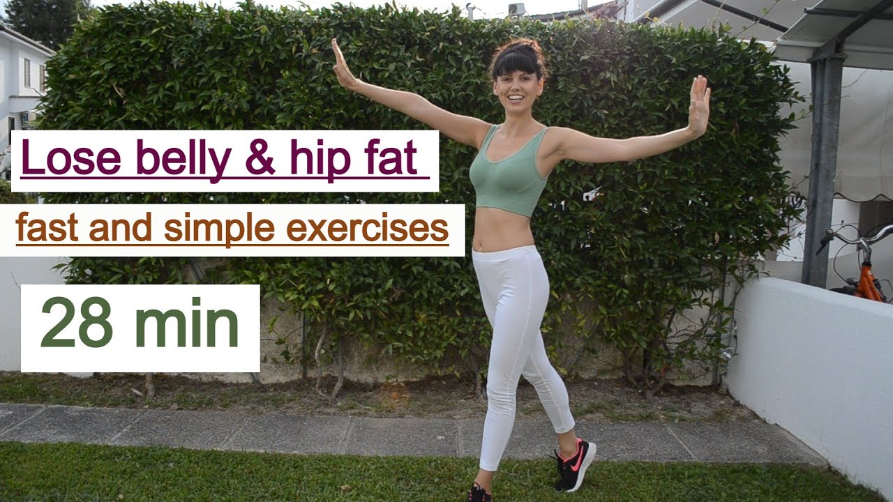 LOSE BELLY HIPS FAT AT HOME | Easily and Fast - YouTube