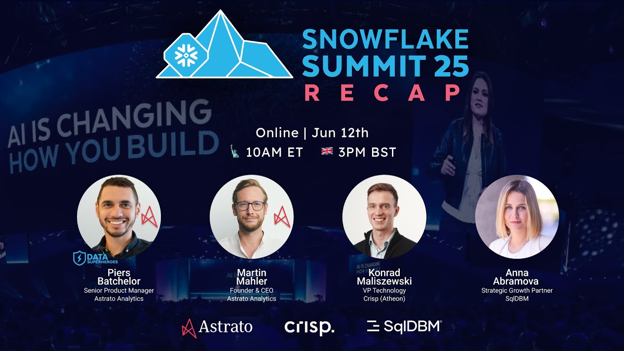 RECAP: Snowflake Summit 2025 Highlights - YouTube