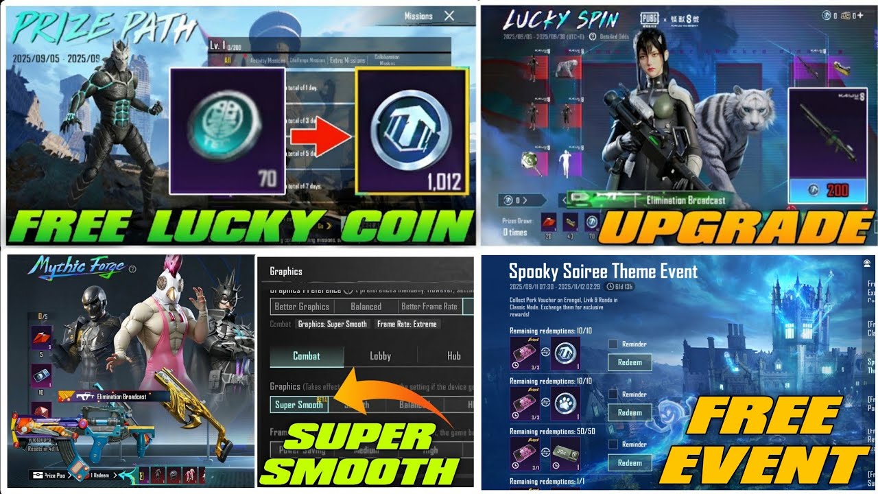 😍BGMI 4.0 UPDATE IS HERE ALL NEW EVENTS, PRIZE PATH, LUCKY SPIN, SUPER ...
