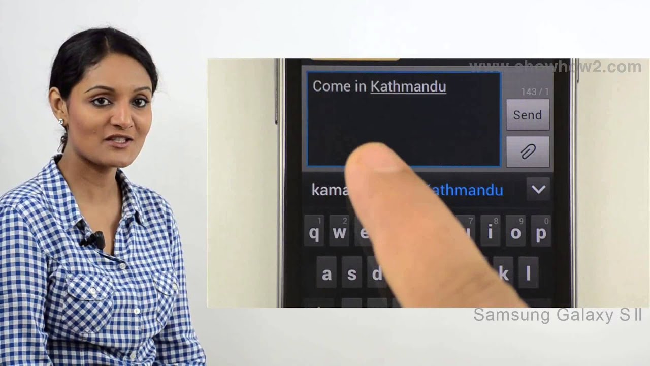 Samsung Galaxy S2 - Add A Word To Dictionary (HD Video) - Preview - YouTube