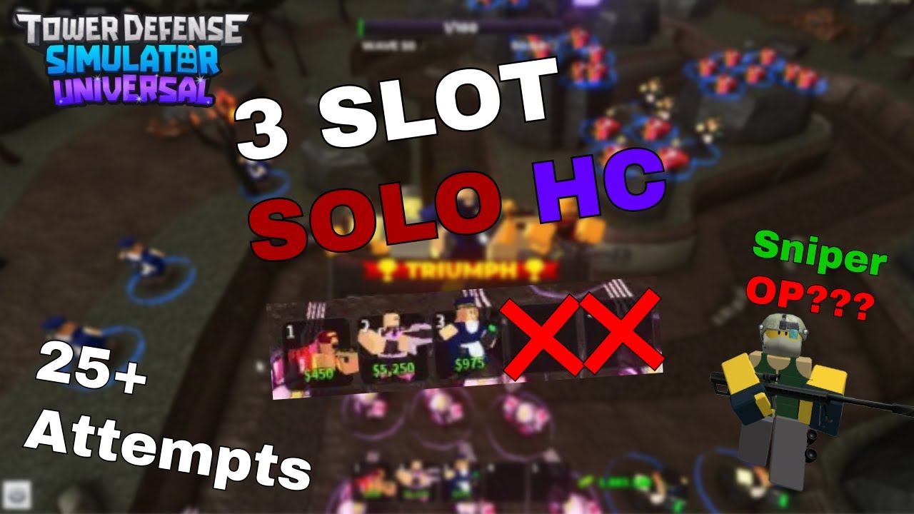 (First Ever) SOLO HC TRIUMPH WITH 3 TOWER SLOTS TDS UNIVERSAL - YouTube