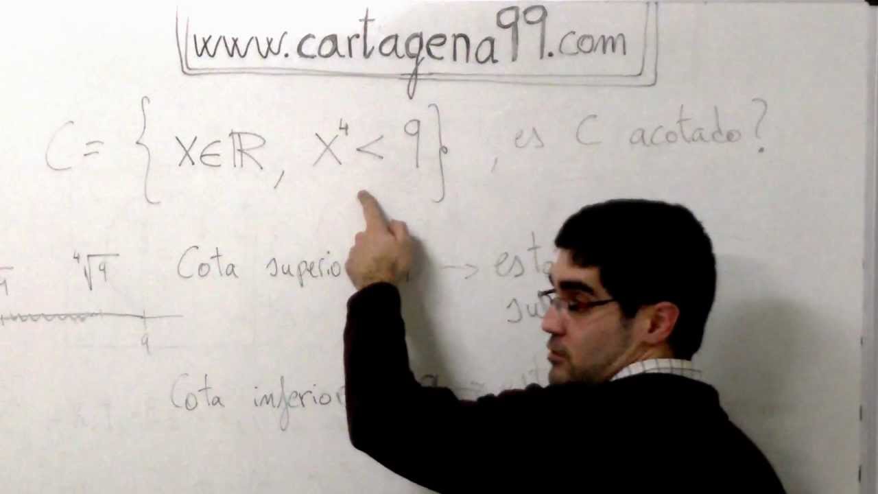 Infimo y supremo. Cálculo Álgebra conjuntos acotados cota superior e ...