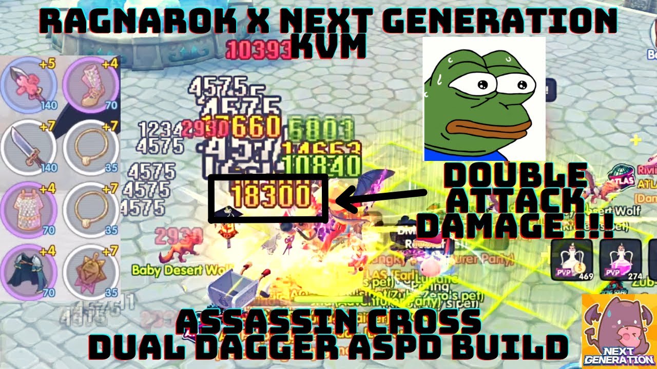 ASPD DUAL DAGGER BUILD ASSASSIN CROSS WITH LV 90 WHITE PVP DMG ACC ...