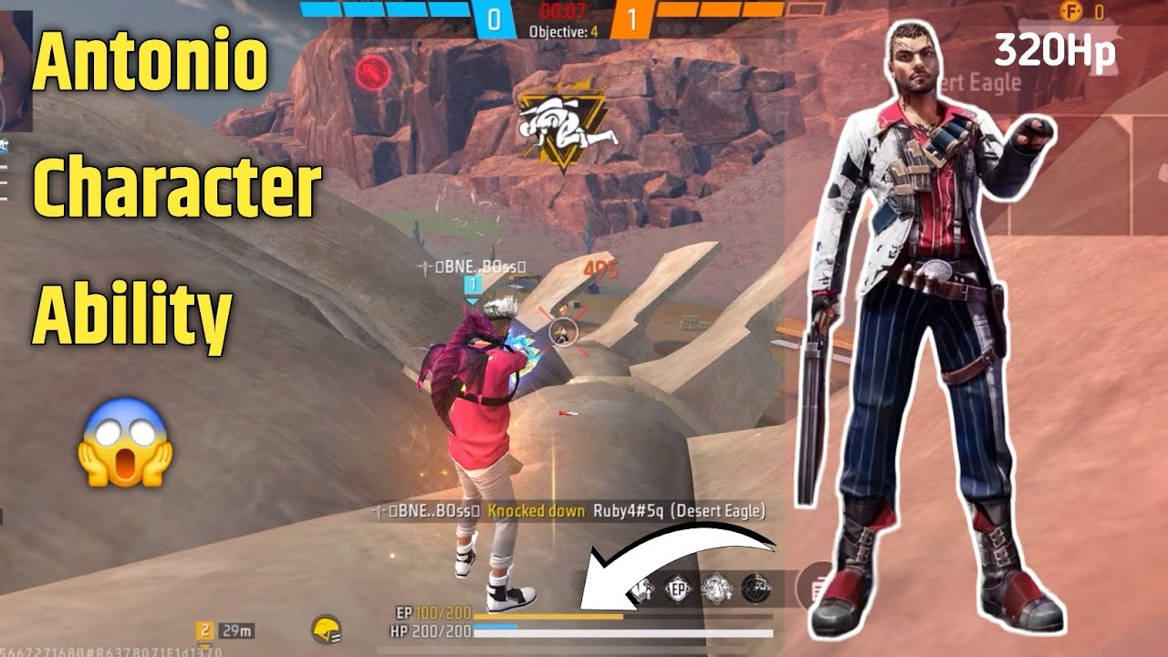 Antonio Character Ability | Free Fire Antonio character ability ...