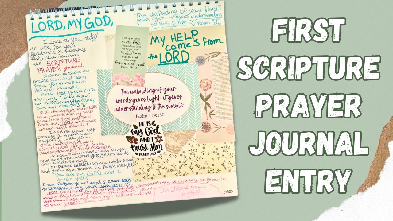 First Entry in a Scripture Writing Prayer Journal - YouTube