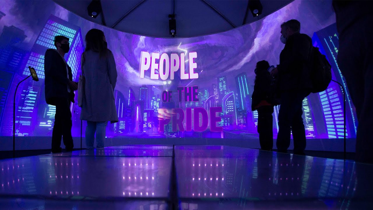 Inside Coldplay's 'The Atmospheres' pop-up in London - YouTube