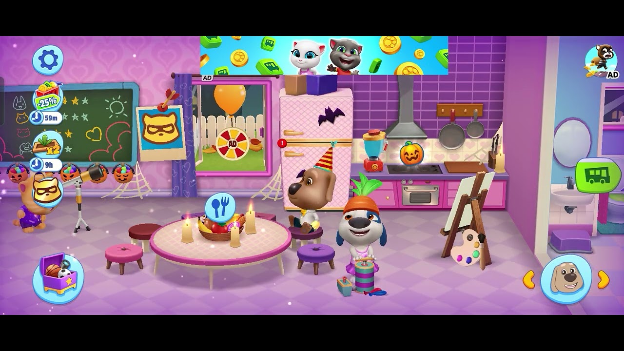 Talking Tom my love friend golu molu Family Tommy cuite pie Tom video ...