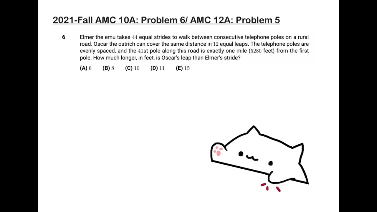 2021-Fall AMC10A Problems 6 to 10 - YouTube