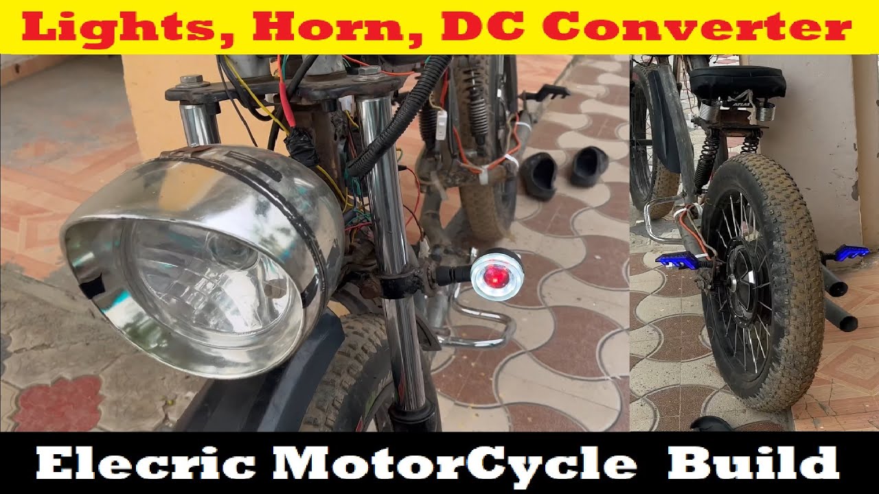 how to install dc converter in electric motorcycle - YouTube