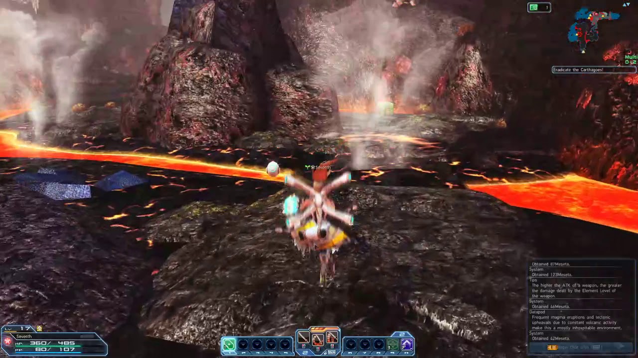 PSO2 - Carthago Eradication ARKS Quest, Afin Client Order Draconians ...