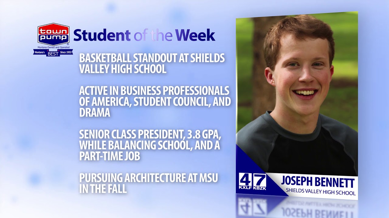 Student of the Week: Joseph Bennett - YouTube