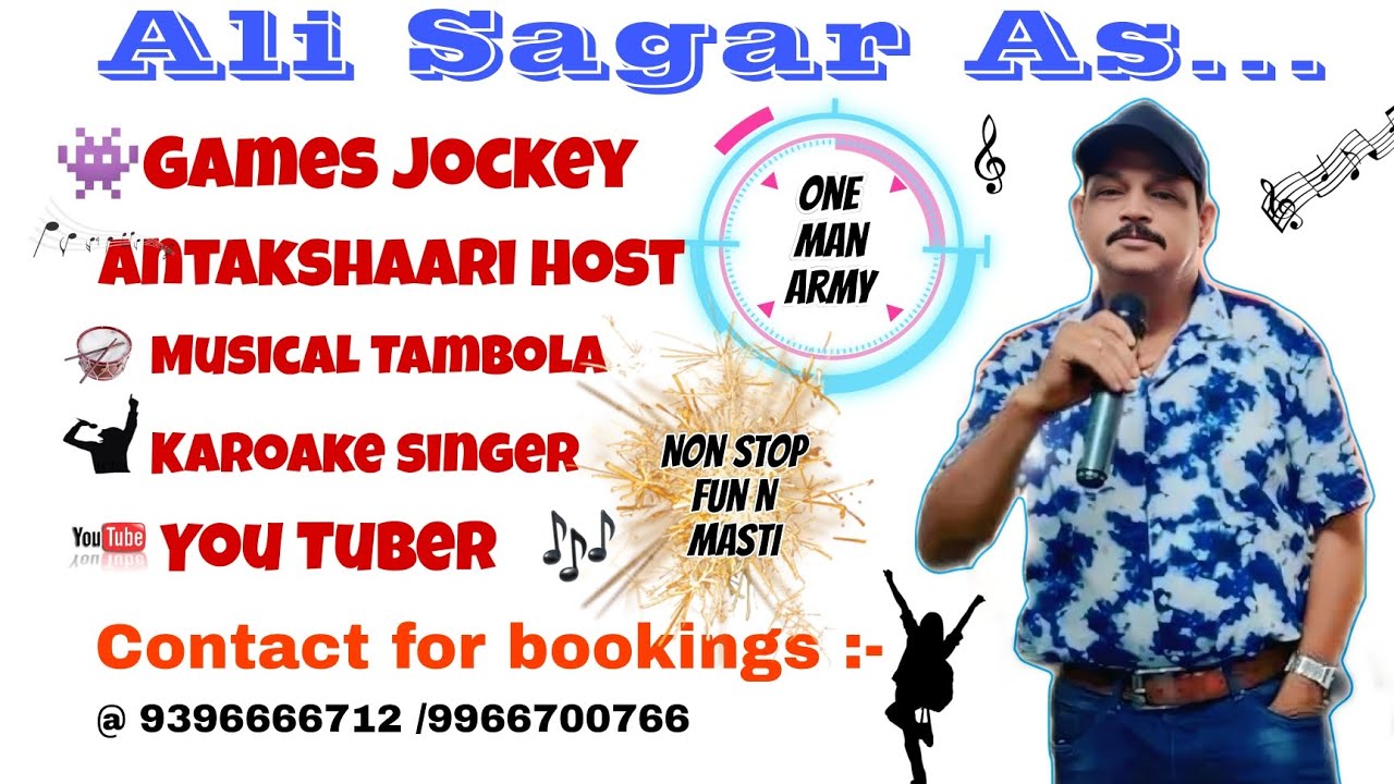 ALI SAGAR AS || GAME'S JOCKEY || DEMO || NON - STOP EXCIMENT 3 TO 4 ...