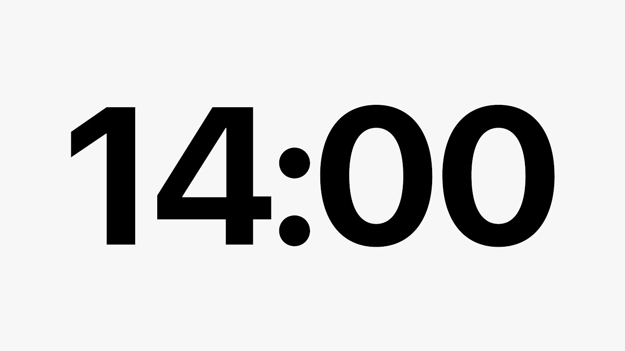 14 Minute Timer - YouTube