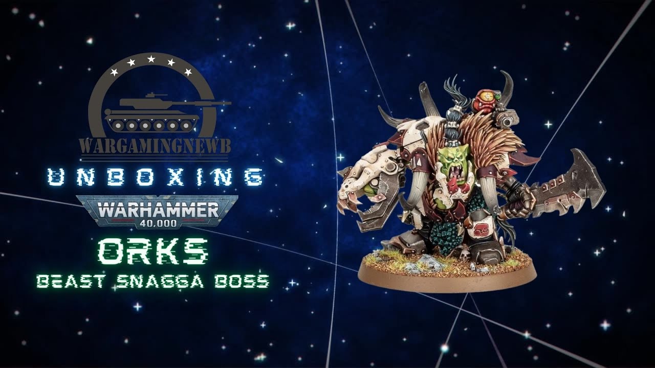 Unboxing Warhammer 40K Orks Beast Snagga Boss [Unboxing] - YouTube
