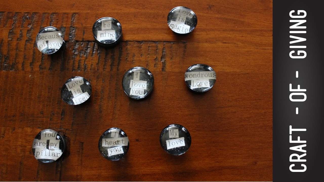 Super QUICK and EASY DIY Glass Magnets | Craft of Giving - YouTube