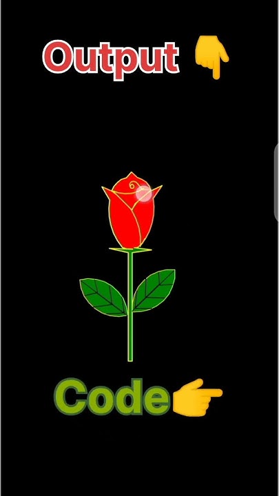 Draw Rose 🌷 In Python Python Turtle Graphics Coding Python Shorts Turtlegraphics