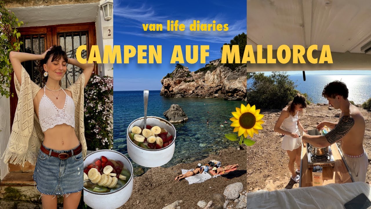 Mallorca Vanlife Vlog2| Wildcampen, Strände, Cafés, hidden spots und tolle Buchten 🚐💌🌍🌵 - YouTube
