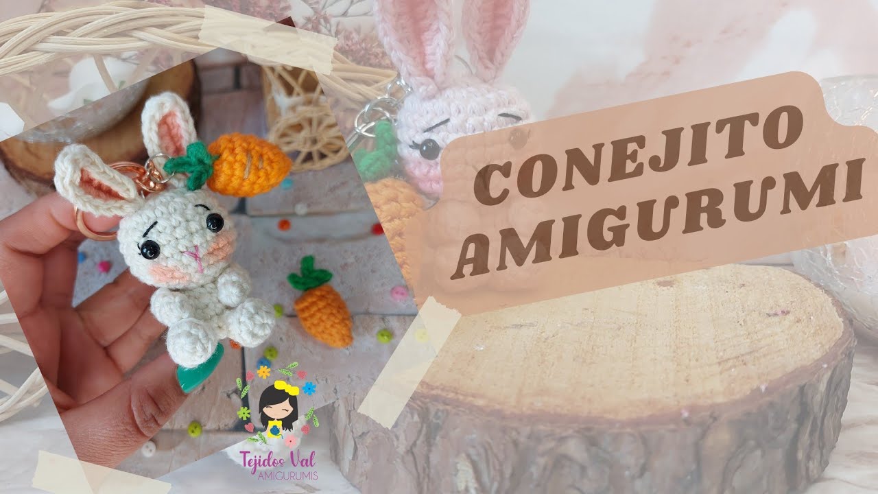Conejito Amigurumi // Llavero Conejo a Crochet // Los hice para vender ...