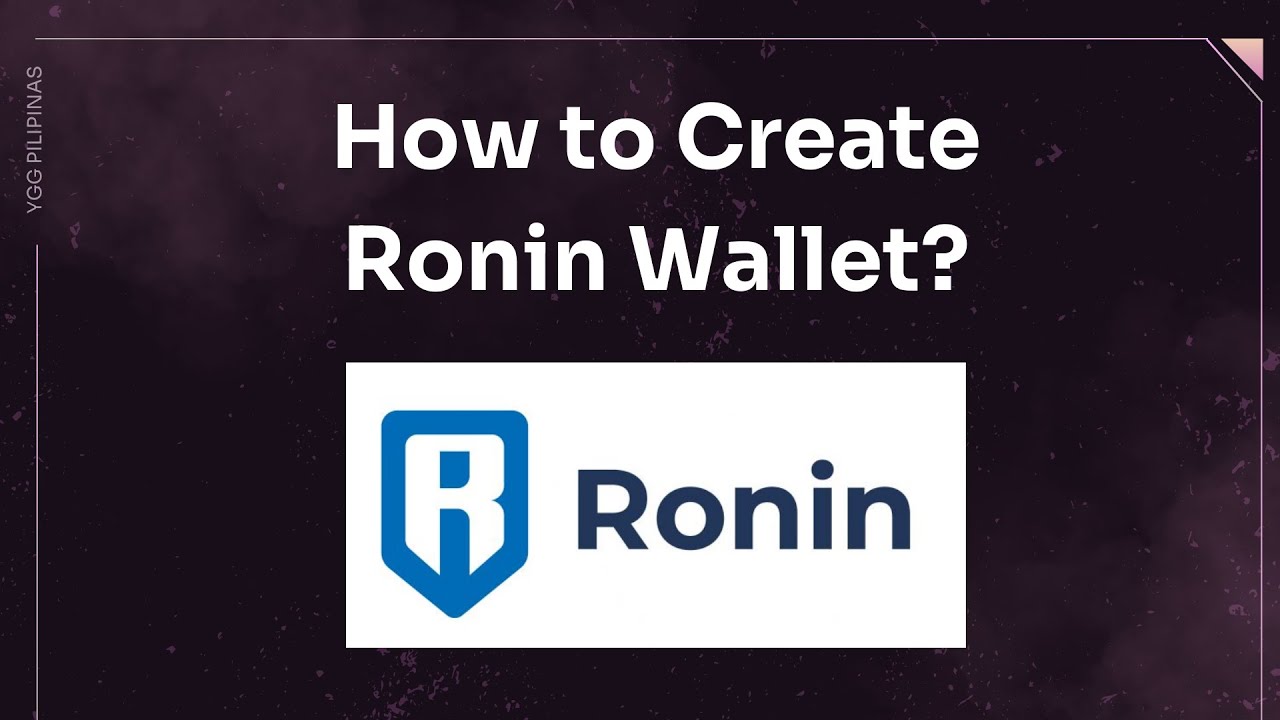 How to Create Ronin Wallet in 2025: Step-by-Step Guide - YouTube