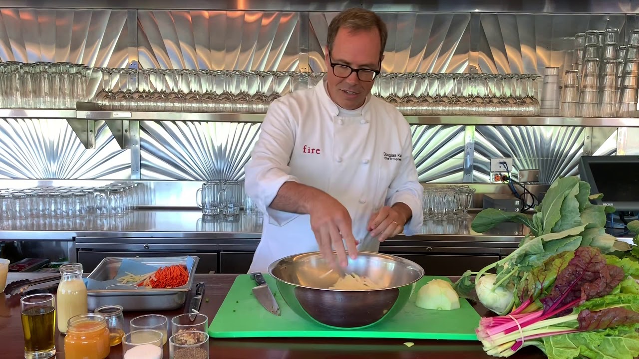 OCF Chef’s Kitchen: Kohlrabi Salad with Chef Douglas Katz - YouTube